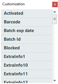 Changing the Receipt Panel