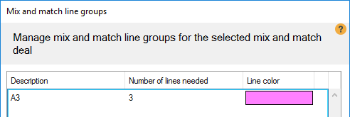 Mix and Match Line Groups