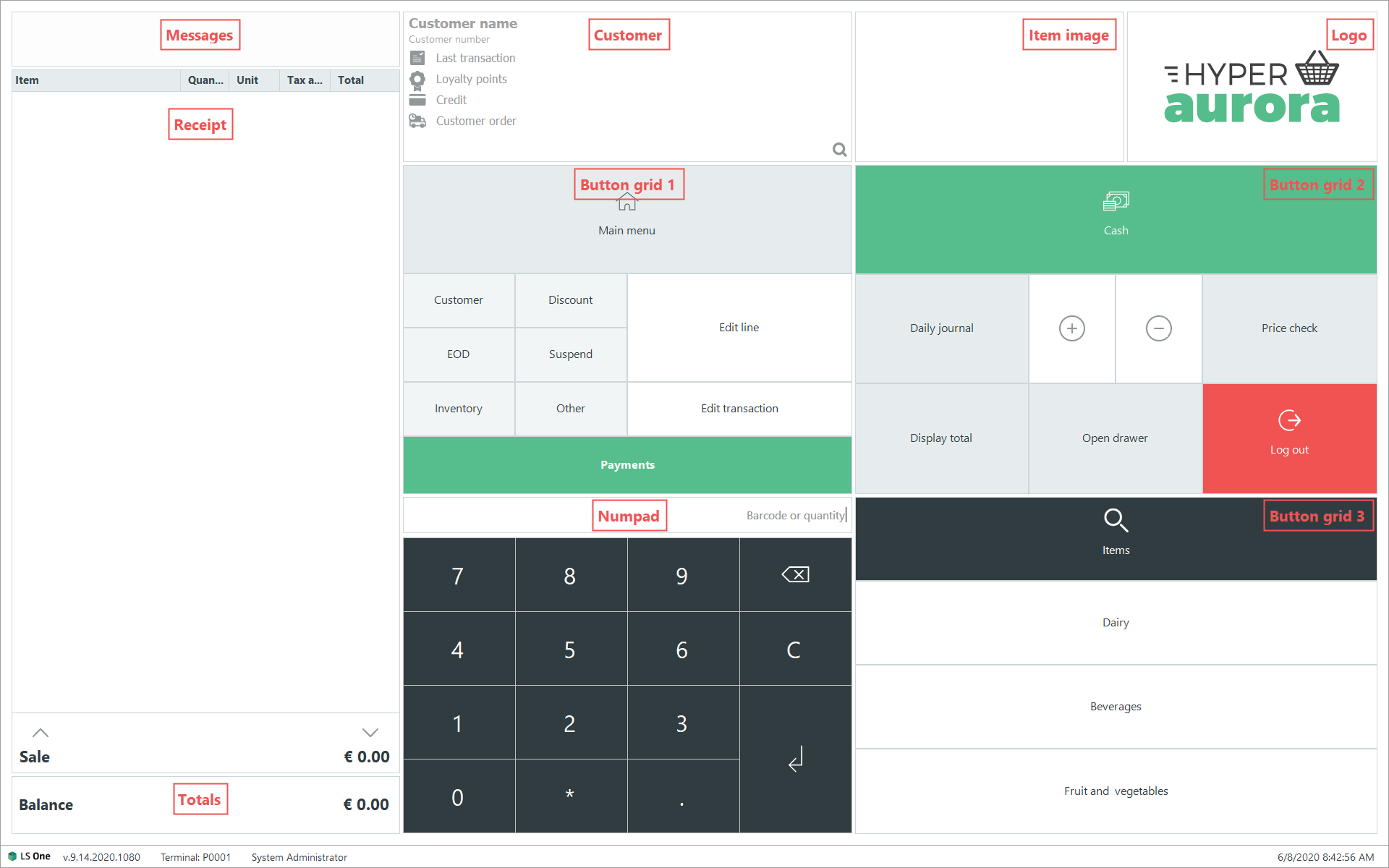 Touch Button Layouts